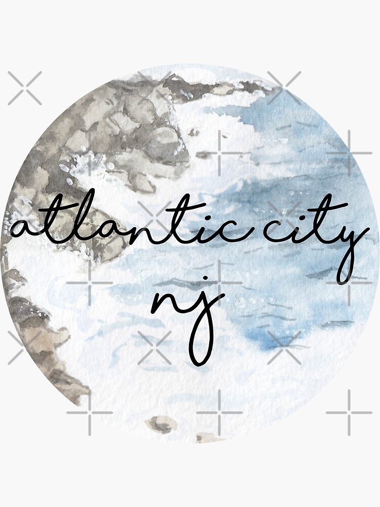 "Atlantic City" Sticker by graceemig | Redbubble