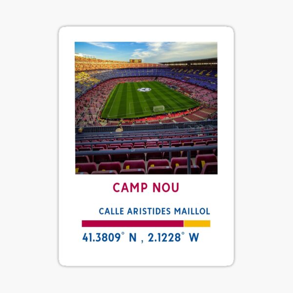 "Camp Nou" Sticker for Sale by ValleygroVern | Redbubble