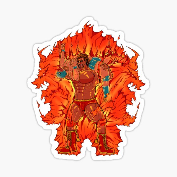 "Rage's 'Funeral Pyre' Rack" Sticker for Sale by Spellbreakers | Redbubble