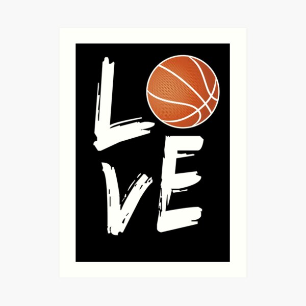 "I love basketball" Art Print for Sale by CORZ | Redbubble