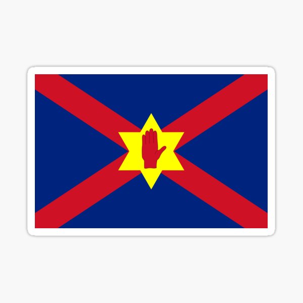 "Flag of the Ulster Nation" Sticker for Sale by PZAndrews | Redbubble