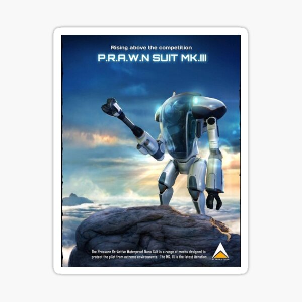 "Prawn suit subnautica poster " Sticker for Sale by Bestshop-ever ...