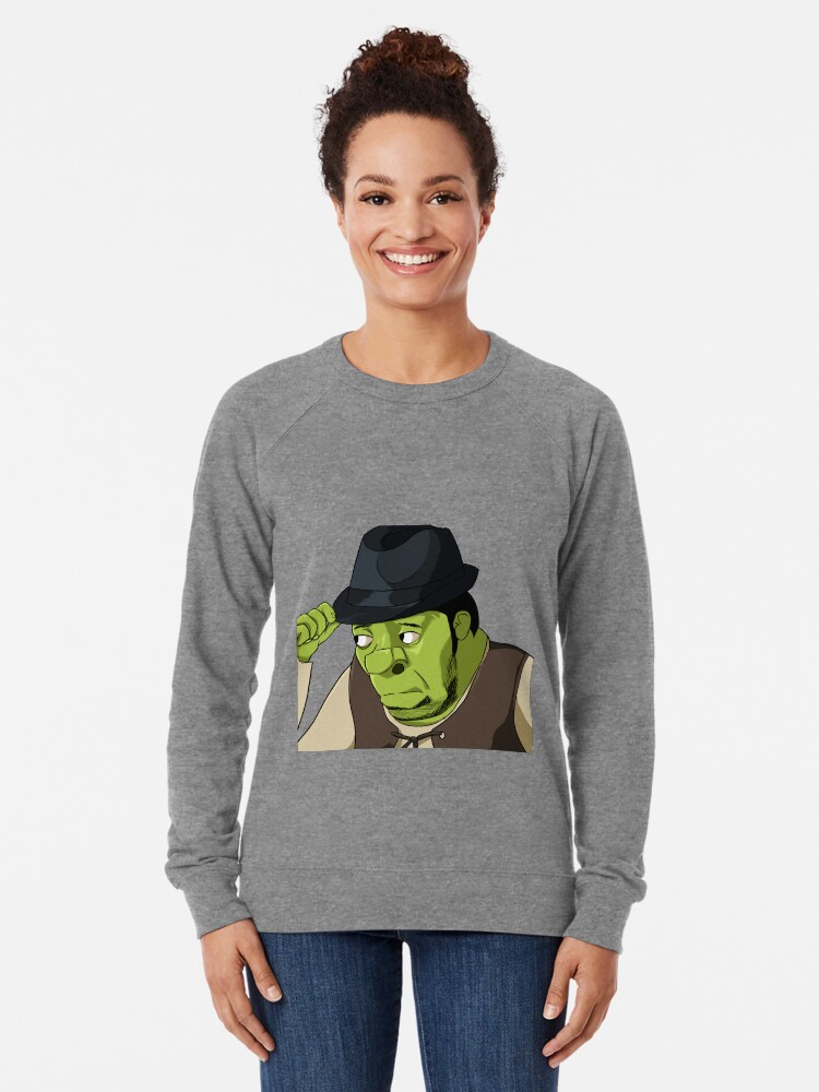 "Fedora Shrek" Lightweight Sweatshirt for Sale by Neo785 | Redbubble