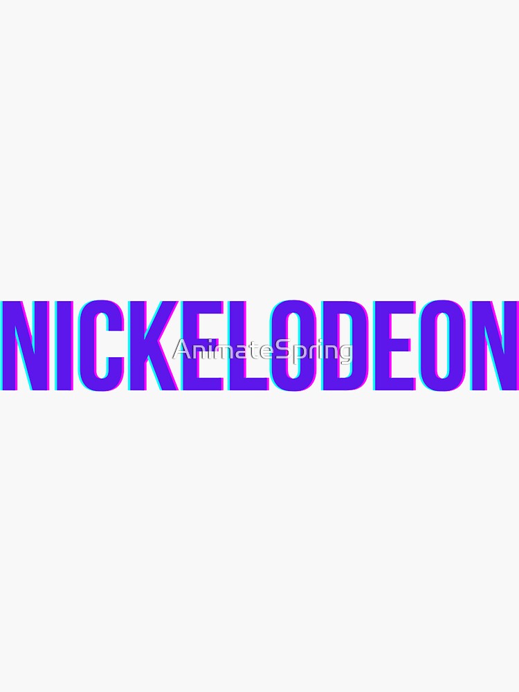 "Nickelodeon" Sticker for Sale by AnimateSpring | Redbubble