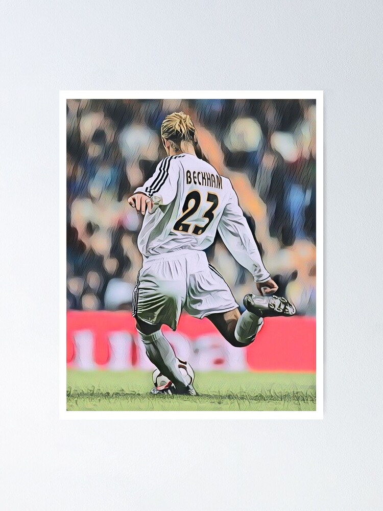 "David Beckham - Real Madrid number 23 " Poster for Sale by footballrb ...