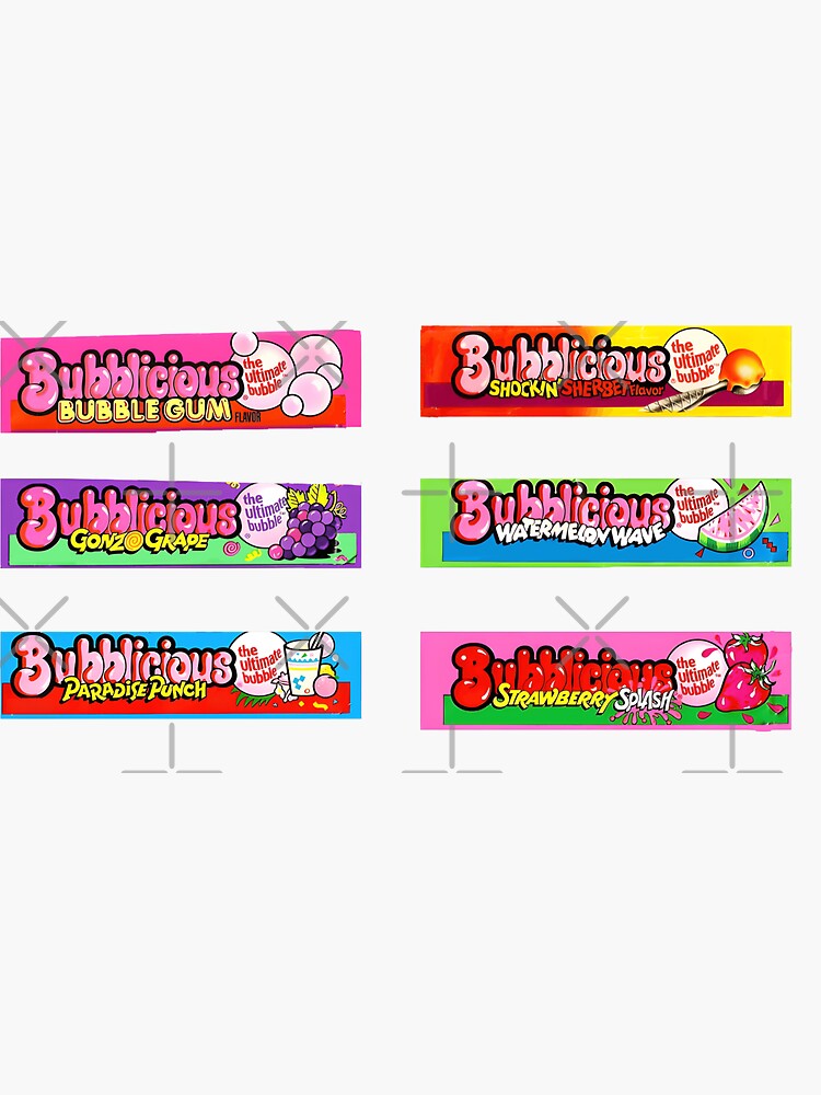 "Bubblicious" Sticker for Sale by jaywinston | Redbubble