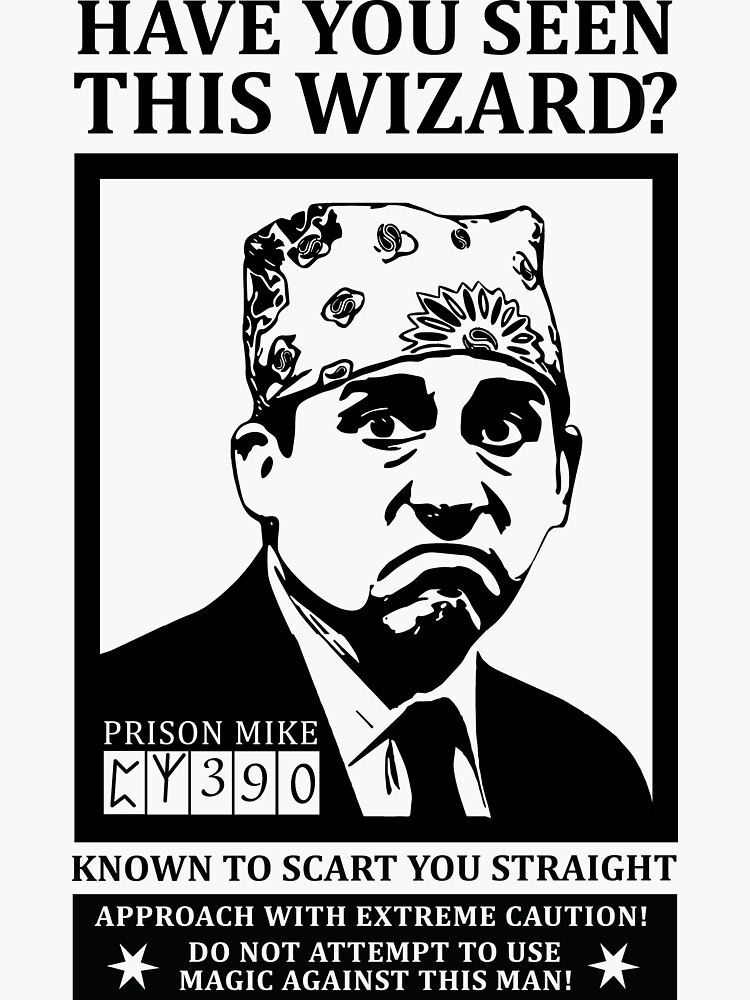 "Prison Mike" Sticker for Sale by Slythh | Redbubble