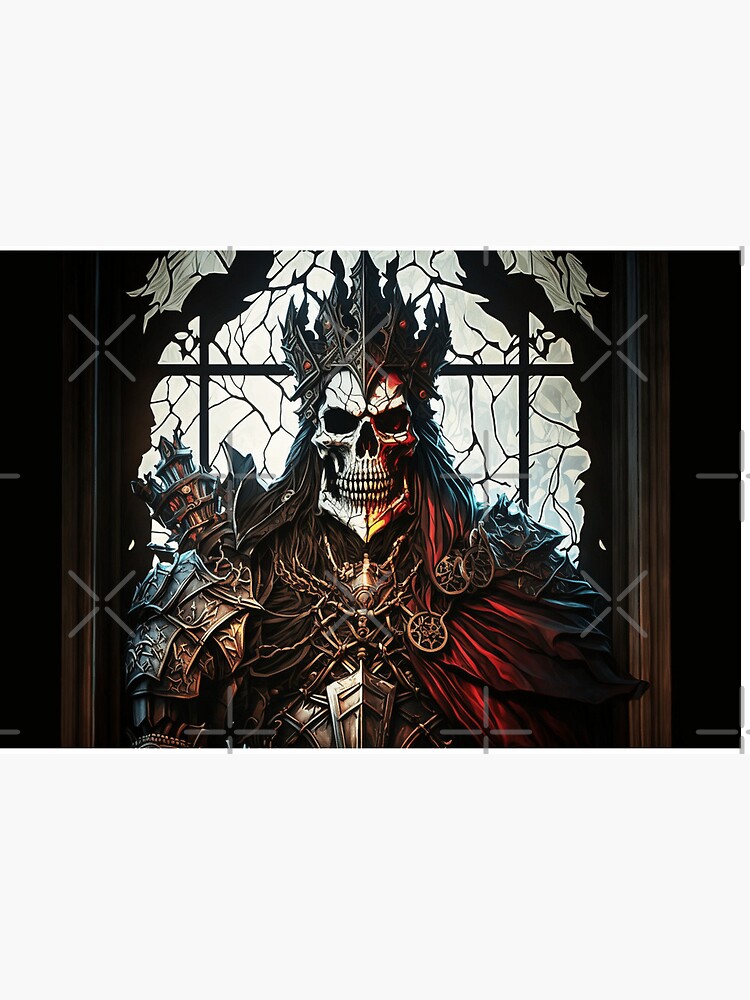 "Diablo Skeleton King Leoric Stained Glass" Art Board Print for Sale by ...