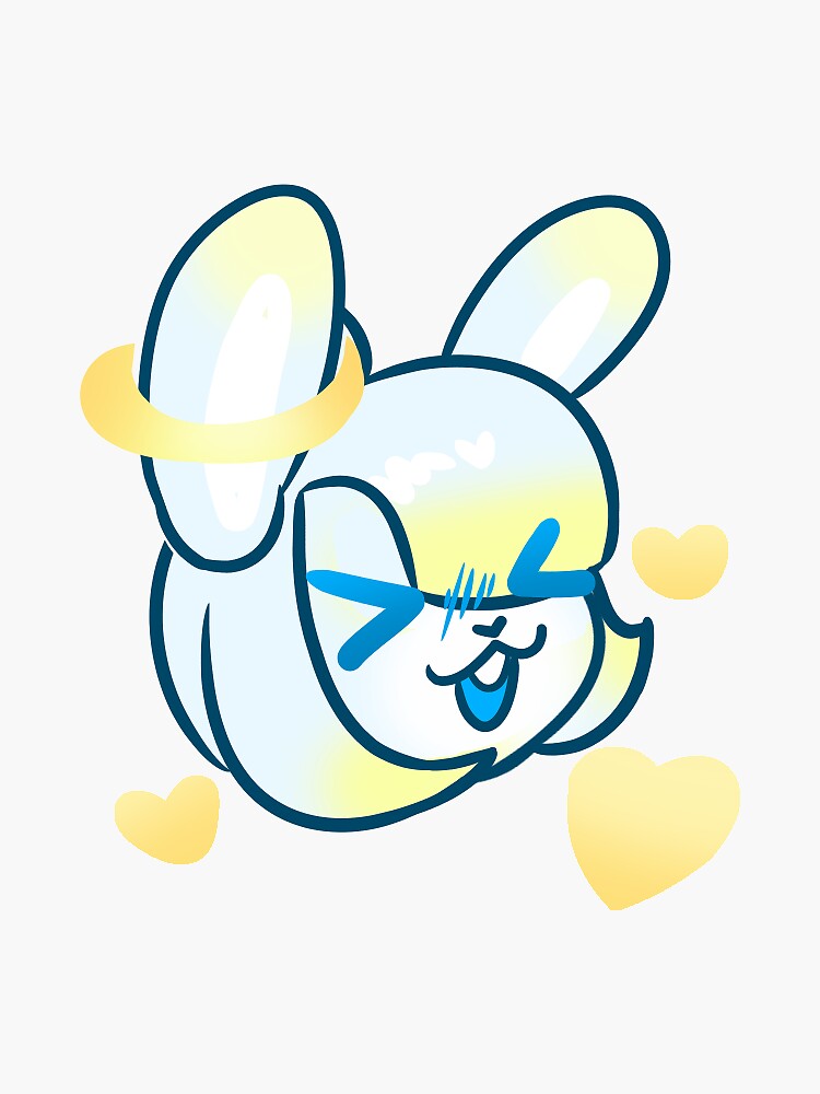 "Angel Bun" Sticker for Sale by CandyXCorpse | Redbubble