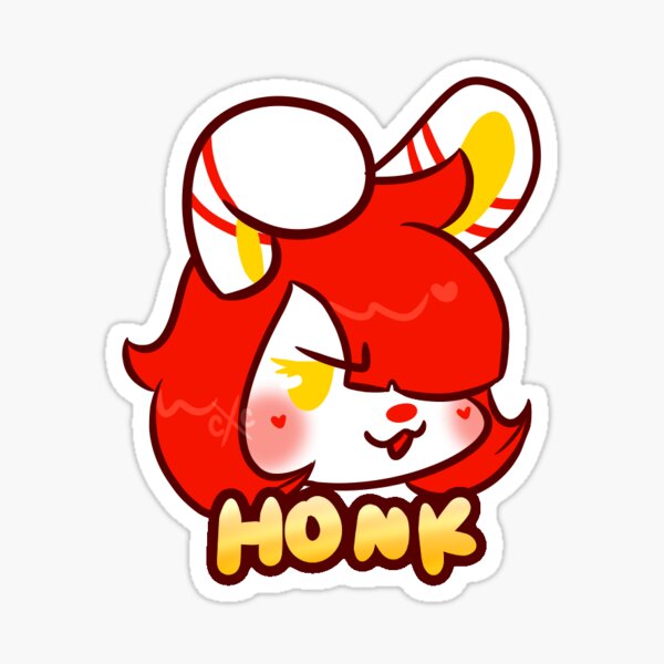 "HONK Bnnuy" Sticker for Sale by CandyXCorpse | Redbubble