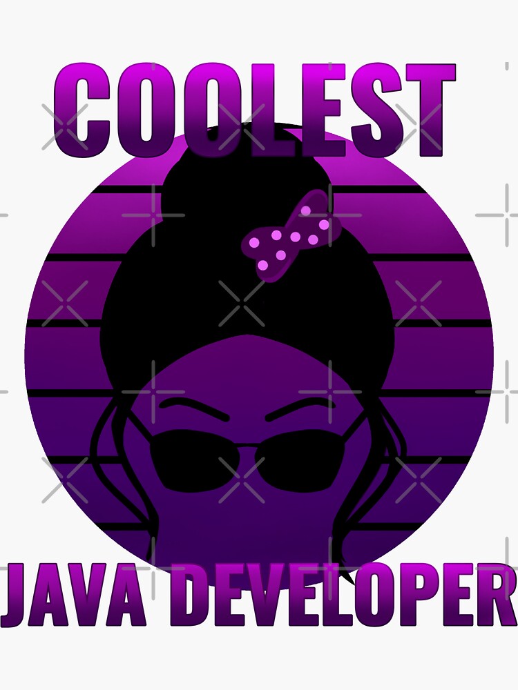"Coolest Java developer - web developer" Sticker for Sale by ...