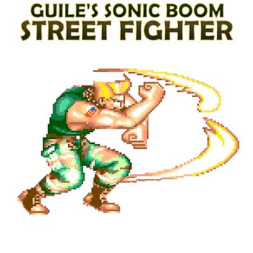 " Sonic Boom Guile Street Fighter Sonic Boom Kick Move" Sticker for ...
