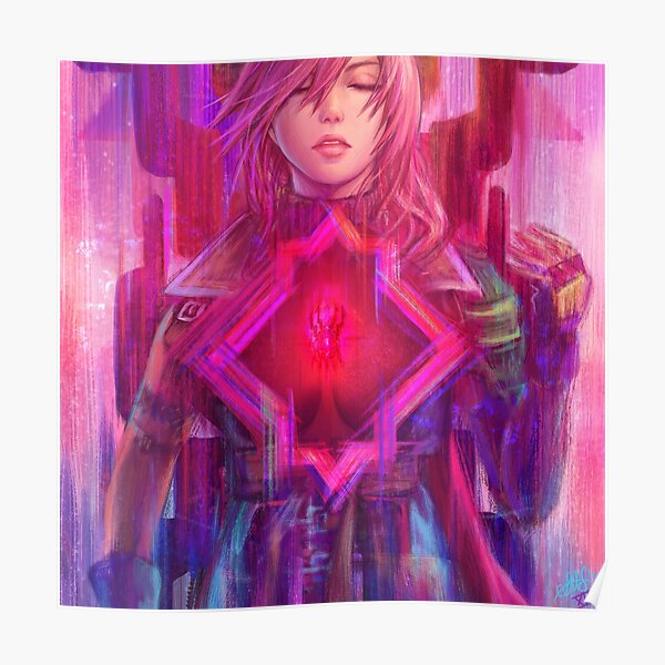 "Final Fantasy XIII - Lightning" Poster for Sale by Dice9633 | Redbubble