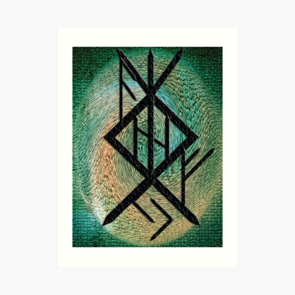 "Runic Sigil for Protection, Strength, and Success" Art Print by ...