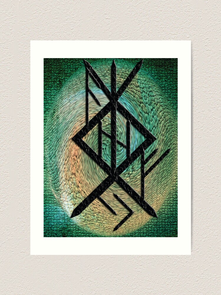 "Runic Sigil for Protection, Strength, and Success" Art Print by ...