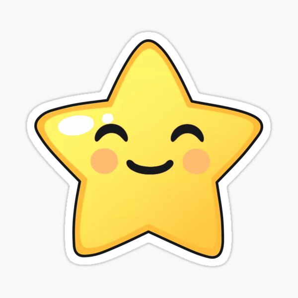 "Happy star" Sticker for Sale by batkev83 | Redbubble