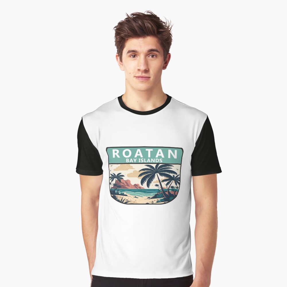 "Roatán Honduras Retro Emblem" Sticker for Sale by KrisSidDesigns ...