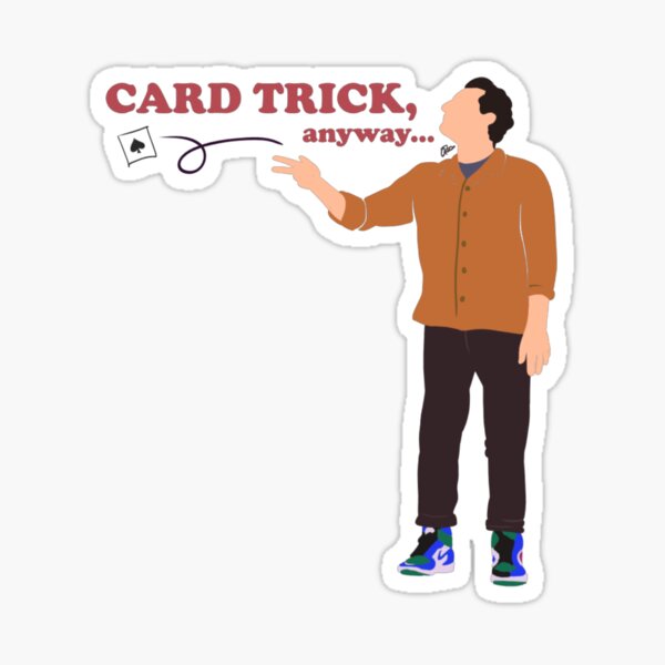 "Card Trick" Sticker for Sale by jellyfishionado | Redbubble