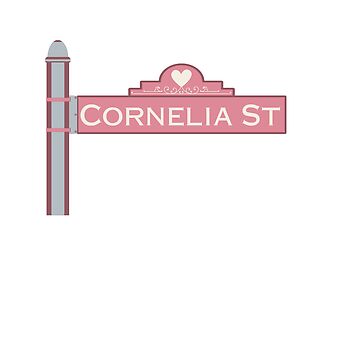 "Cornelia street sign" Sticker for Sale by J-Creative- | Redbubble