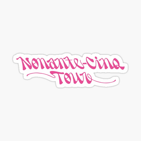 "Angèle Nonante-cinq Tour" Sticker for Sale by TooFrenchClub | Redbubble