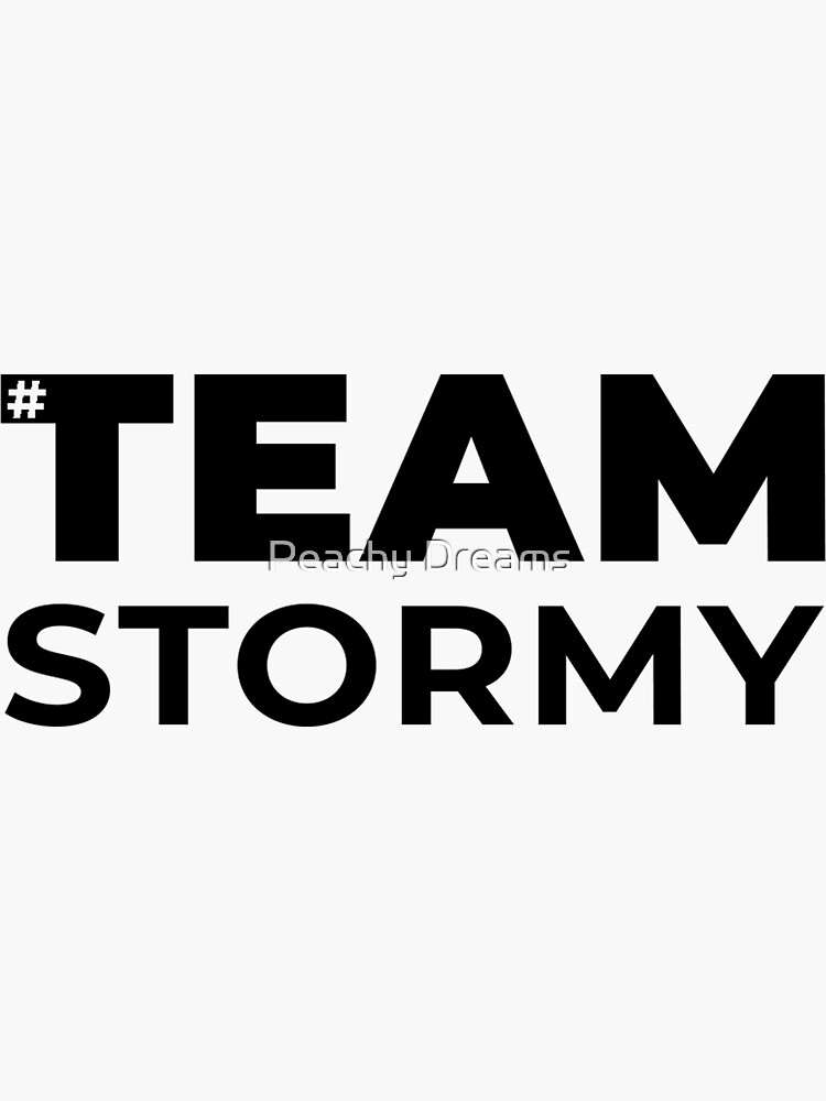 "Team Stormy" Sticker for Sale by Annpyon | Redbubble
