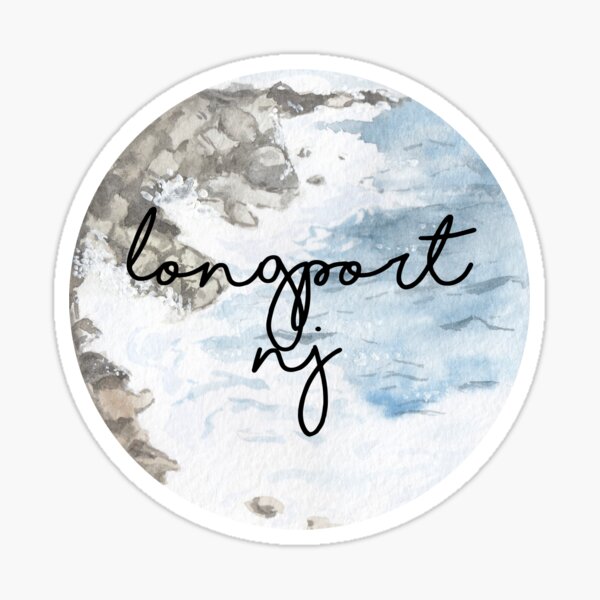 "Longport" Sticker for Sale by graceemig | Redbubble
