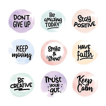 "Inspirational quotes scrapbooking pack" Sticker for Sale by paubaz ...
