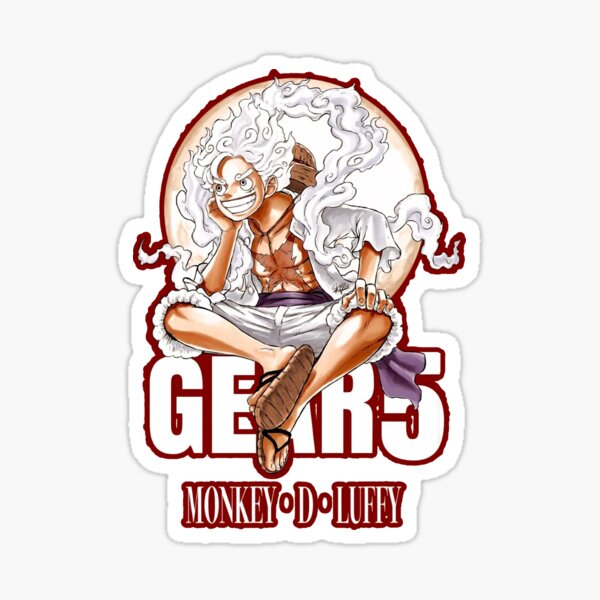 "Luffy Gear 5" Sticker for Sale by otakumania | Redbubble