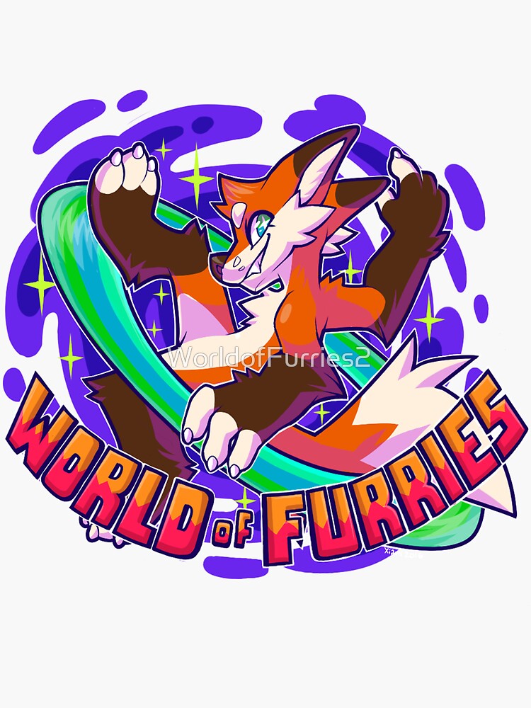 "Furry Agenda Design! " Sticker for Sale by WorldofFurries2 | Redbubble