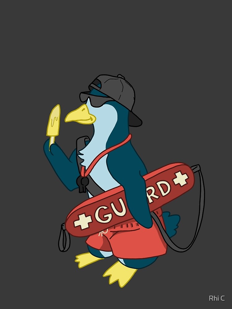 "Lifeguard Penguin" Sleeveless Top by rhi-designs | Redbubble