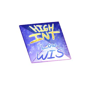 "High Int Low Wis" Sticker for Sale by RWDPodcast | Redbubble
