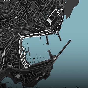 "Monaco Grand Prix | Formula 1 Prints | Track Map Poster | Gifts For ...