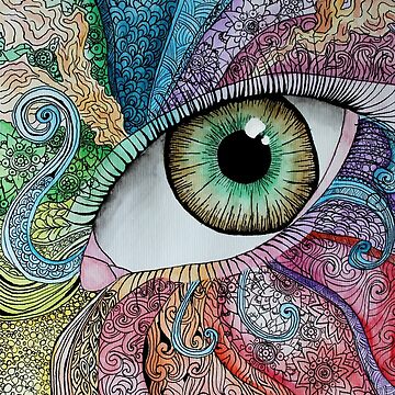 "Zentangle Eye" Art Print for Sale by Maddy Storm | Redbubble