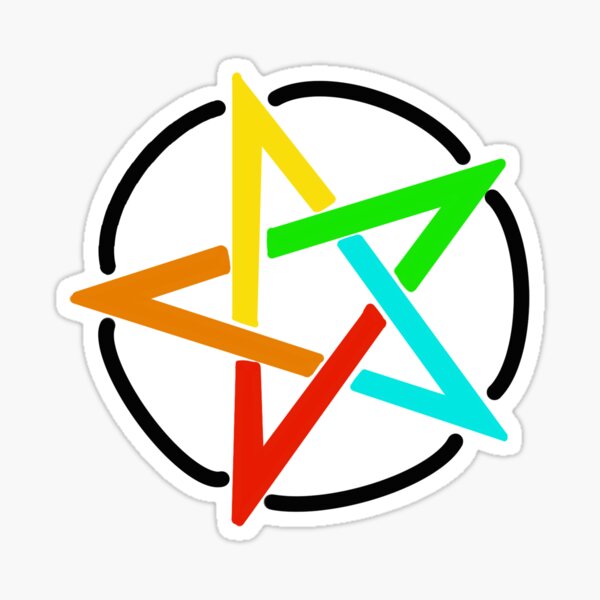 "Satanic rainbow" Sticker for Sale by BaconMilkShake | Redbubble