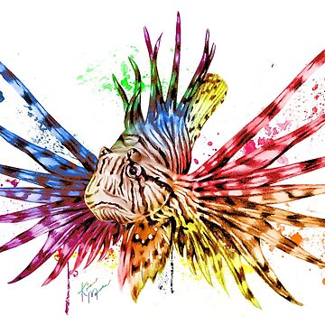 "Lionfish Art Print" Poster for Sale by Moscardon Gallery | Redbubble
