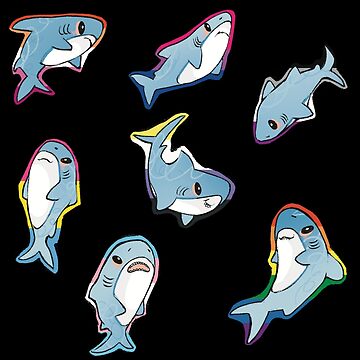 "Pride blahaj" Sticker for Sale by EllyBurg | Redbubble