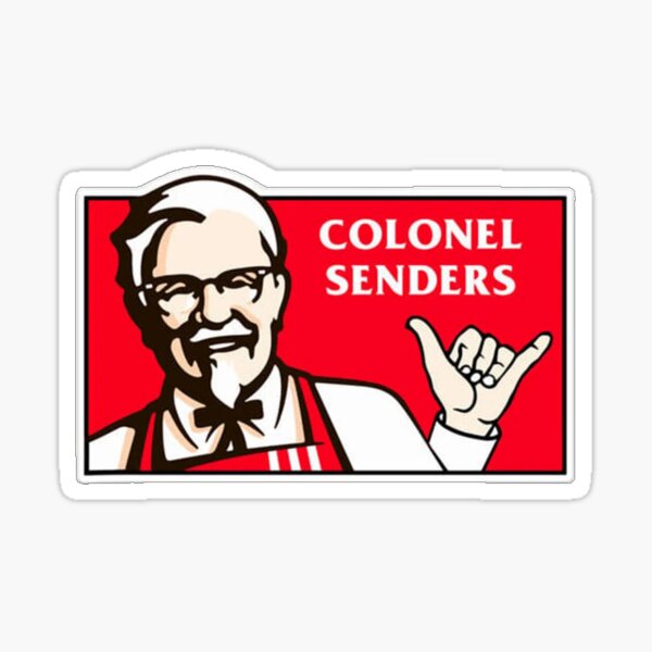 "Colonel senders" Sticker for Sale by vectormimikri | Redbubble