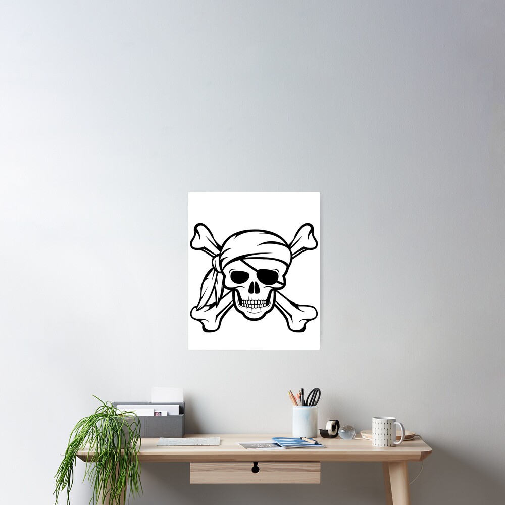 "Pirate | Pirate Skulls and Bones | Play like a pirate" Poster for Sale ...