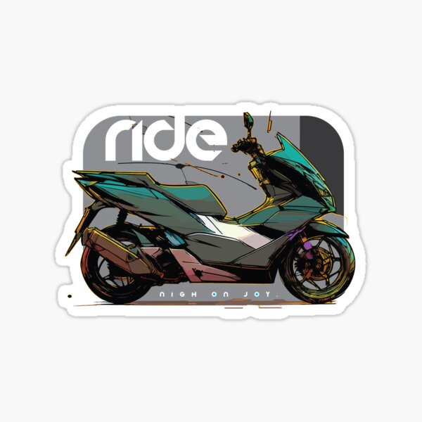 "Ride Honda PCX cyber" Sticker for Sale by NighOnJoy | Redbubble