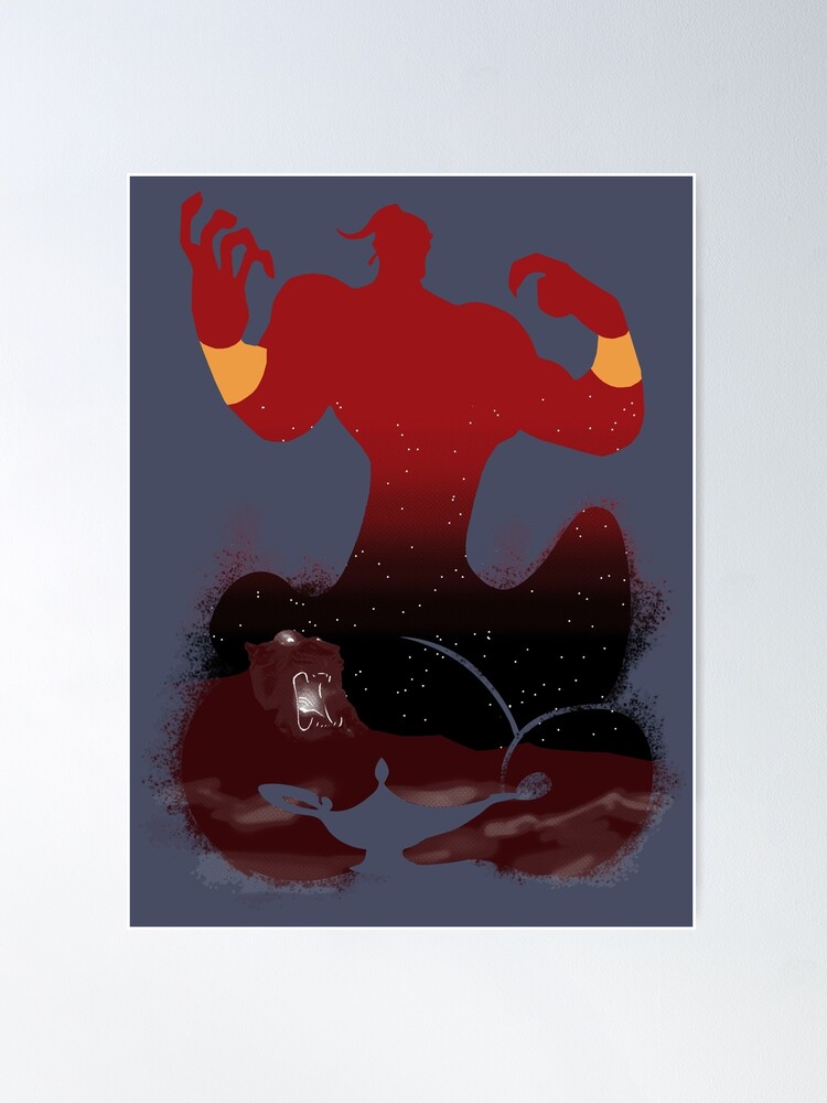 "Red Genie" Poster for Sale by Paolo87 | Redbubble