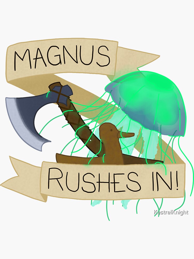 "The Adventure Zone - Magnus Rushes In!" Sticker for Sale by ...