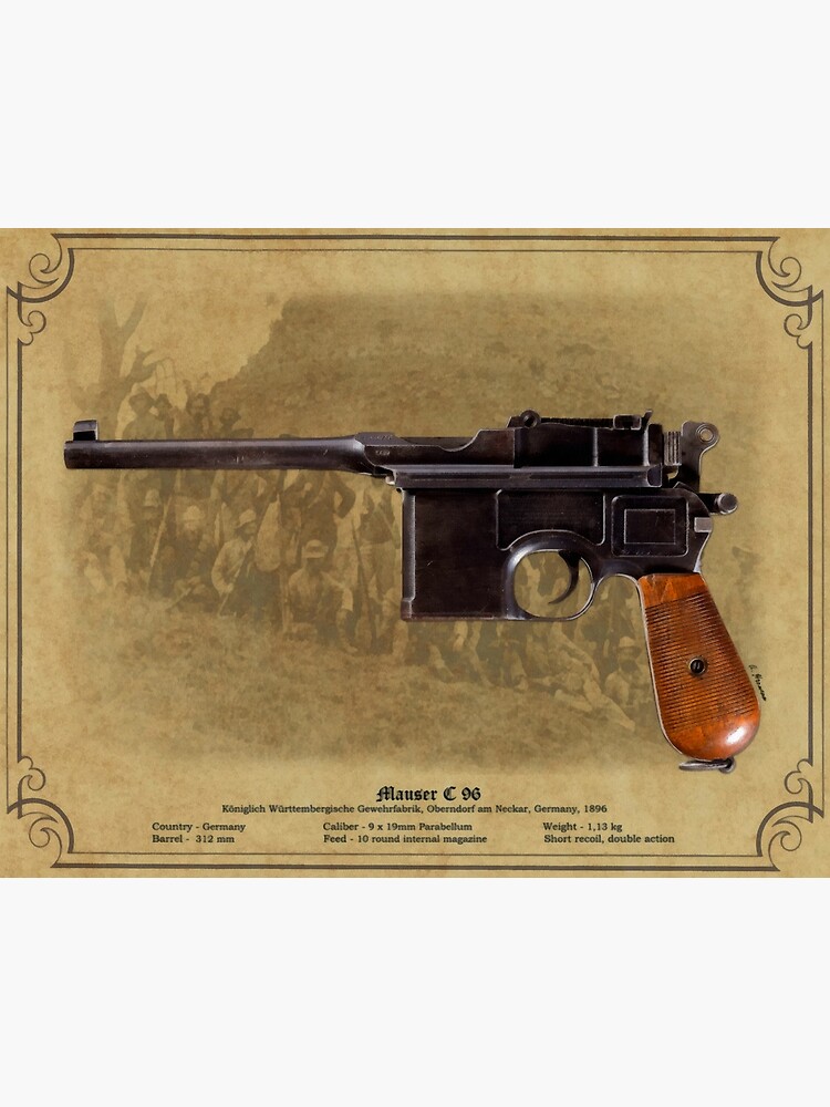 "Mauser C96" Poster by AH-Aviation-Art | Redbubble