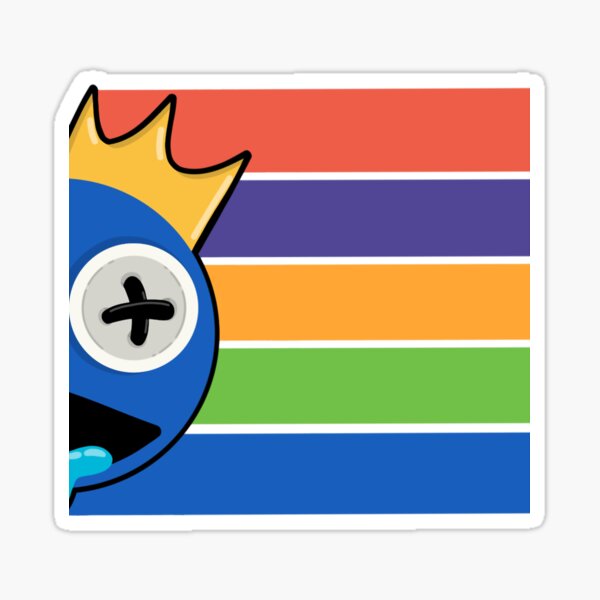 "Blue Rainbow Friends" Sticker for Sale by clarriss4bl4cks | Redbubble
