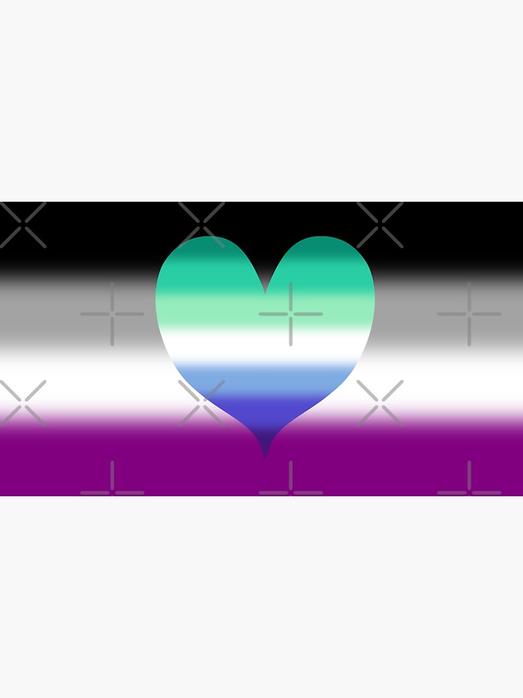 "Gradient Asexual Gay Male Homoromantic Pride Flag" Sticker for Sale by ...