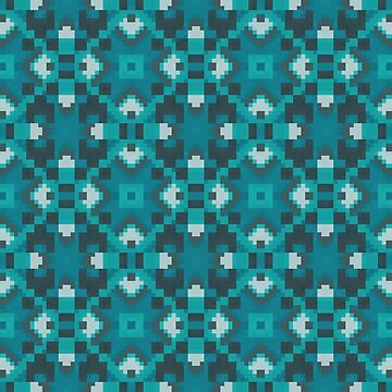 Pegatina for Sale con la obra «Terracota esmaltada cian de Minecraft ...