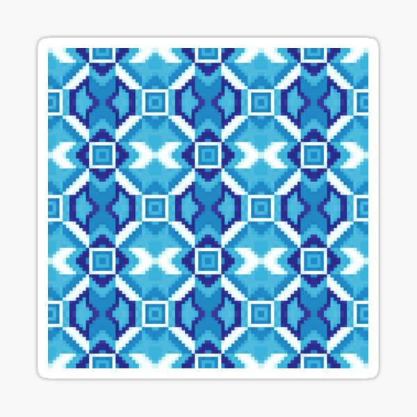 "Minecraft Light Blue Glazed Terracotta (Tiled)" Sticker for Sale by ...