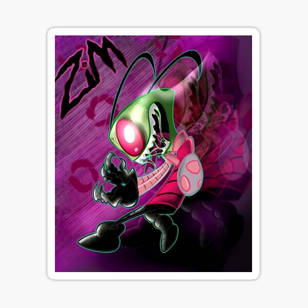 "Invader Zim" Sticker for Sale by Kennessss | Redbubble