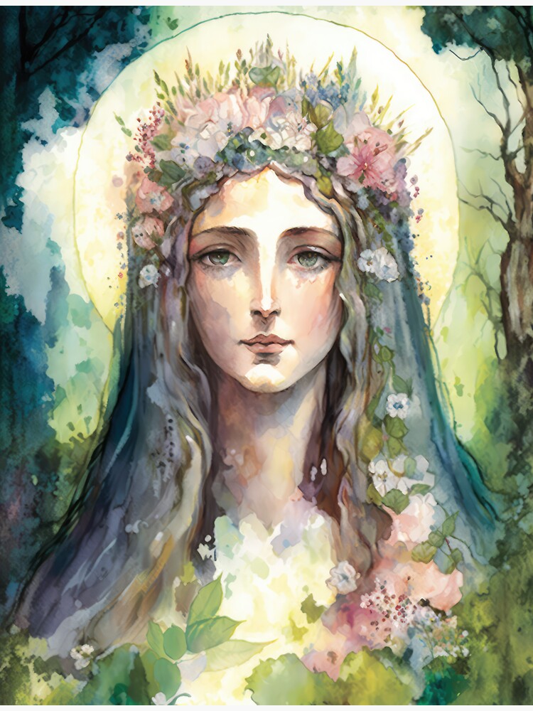 "Virgin Mary, Catholic Christian Mother Goddess" Sticker for Sale by ...