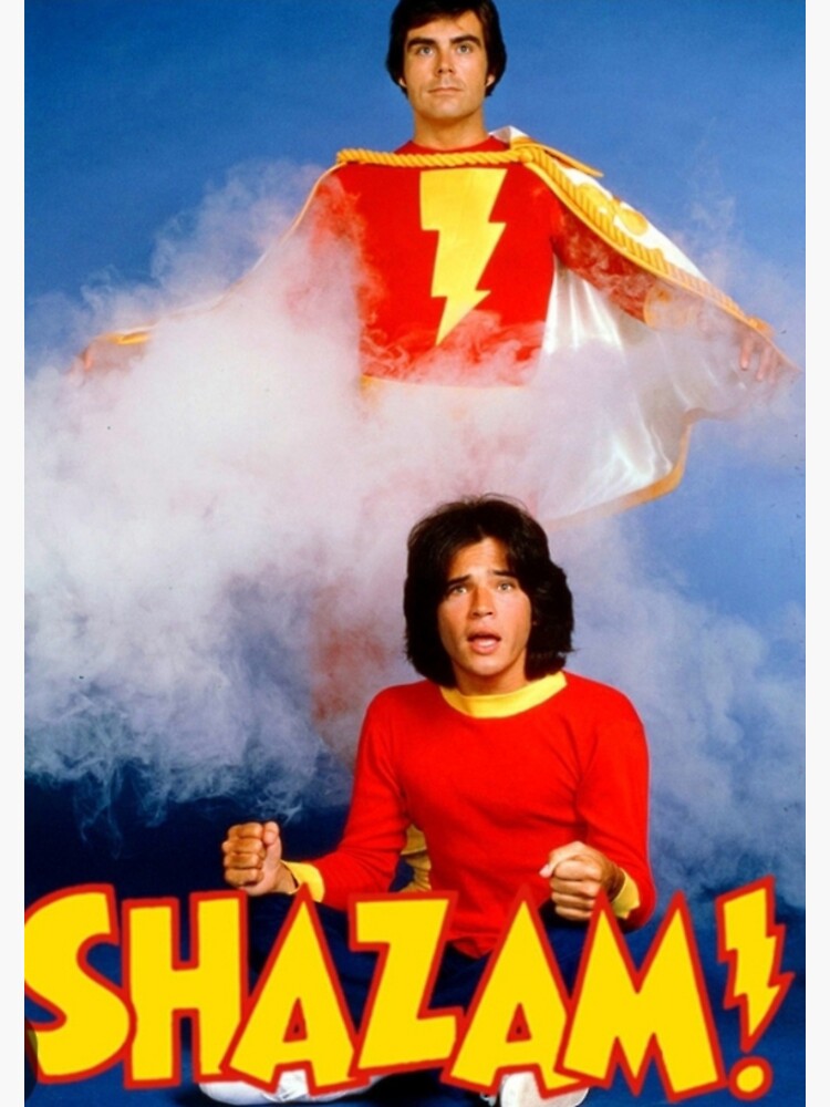 "Shazam 70s TV show" Sticker for Sale by Bigjoevelarde | Redbubble