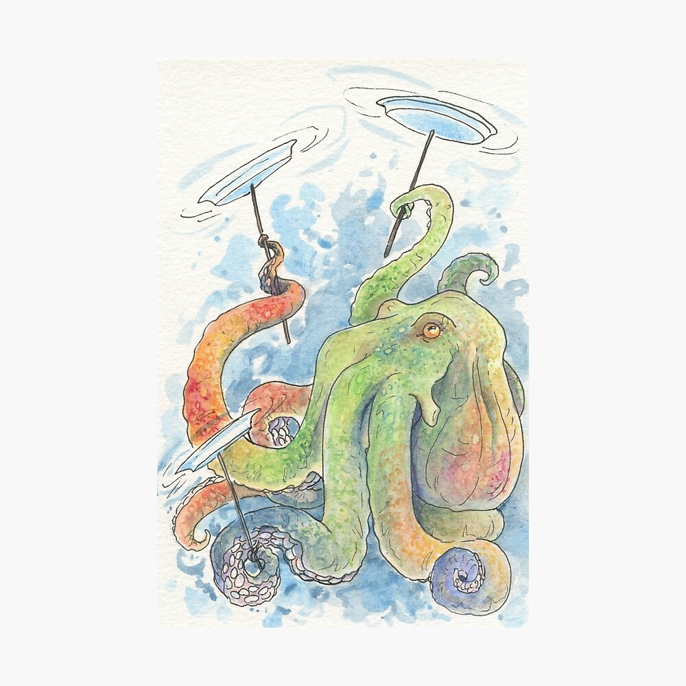 Octopus Spinning Plates